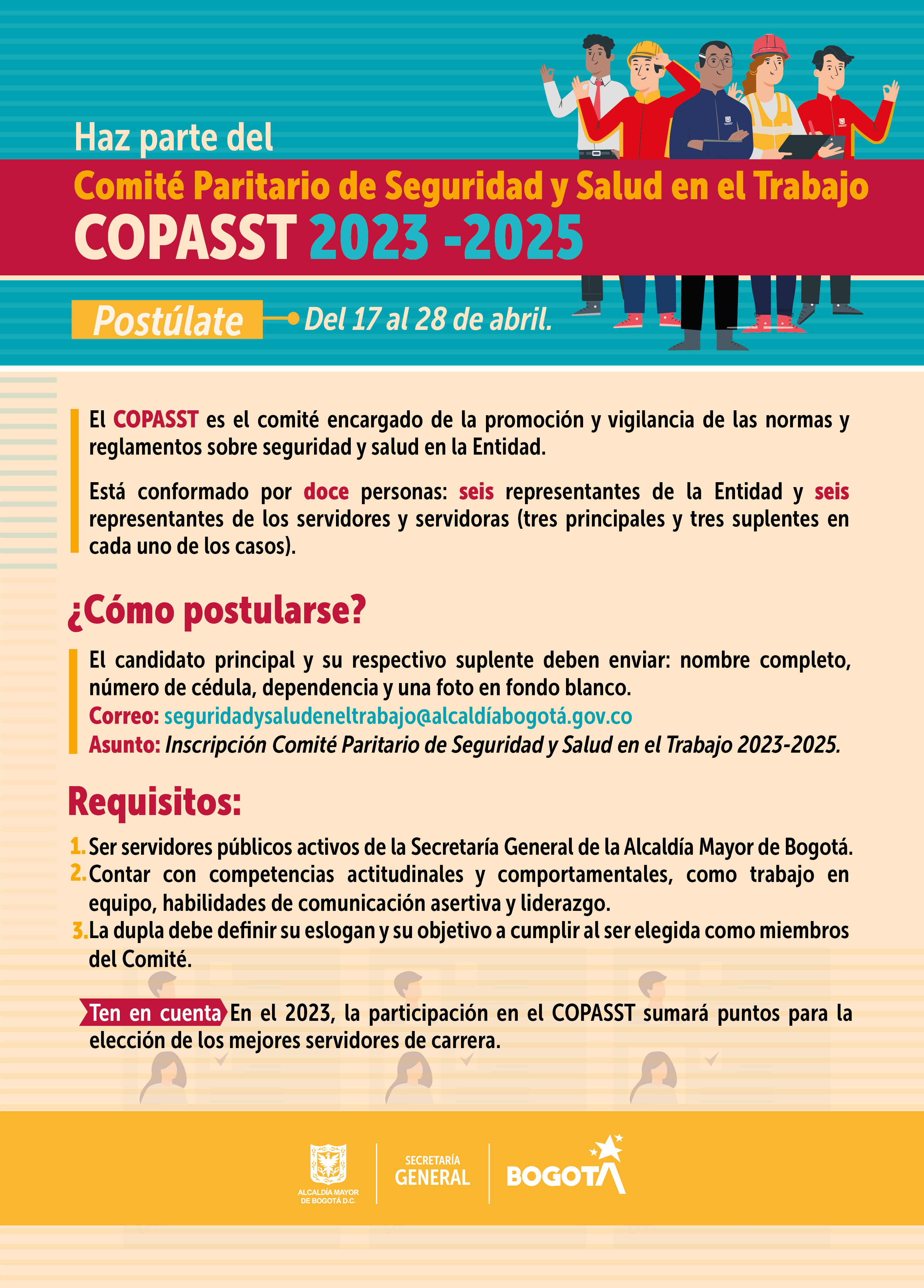 COPASST 2023 – 2025 | Sede Electrónica - Secretaria General
