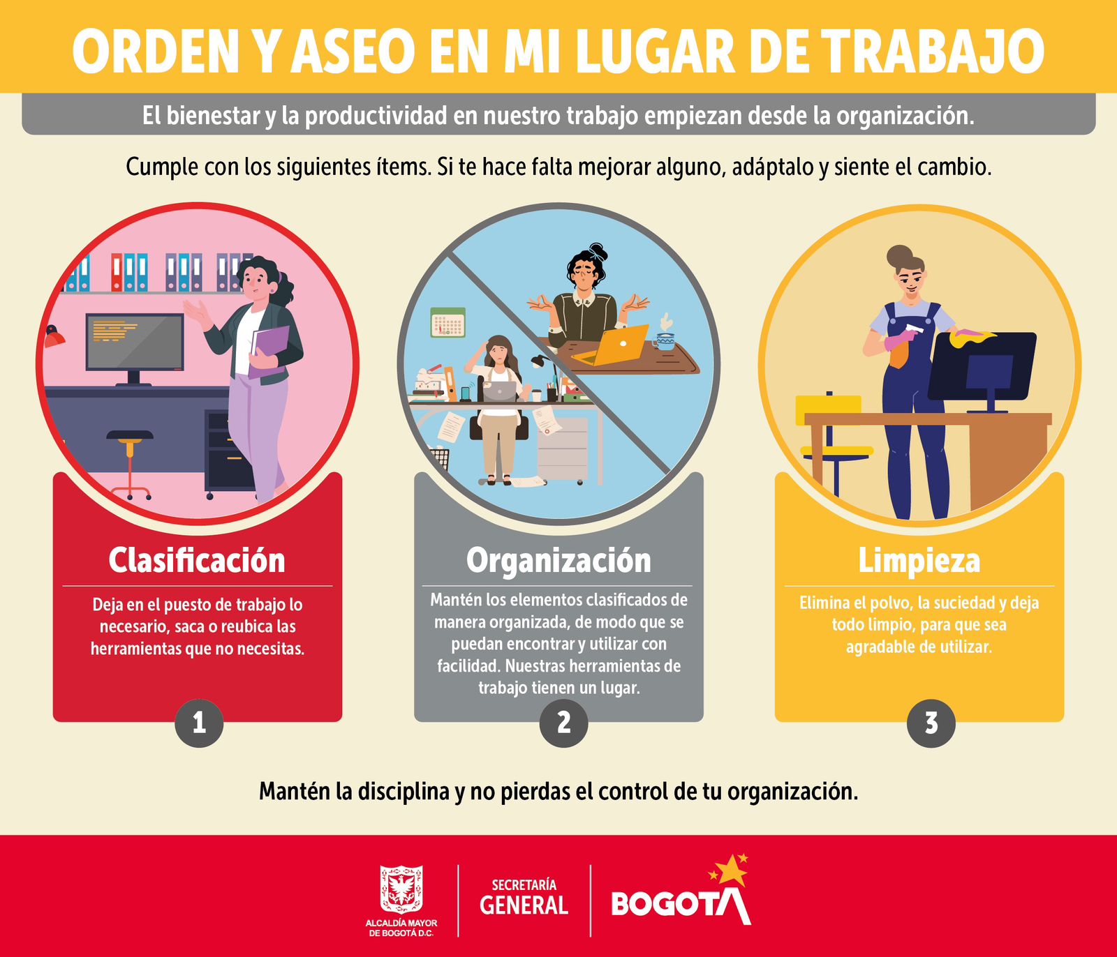 Orden y aseo en nuestro lugar de trabajo | Sede Electrónica ...